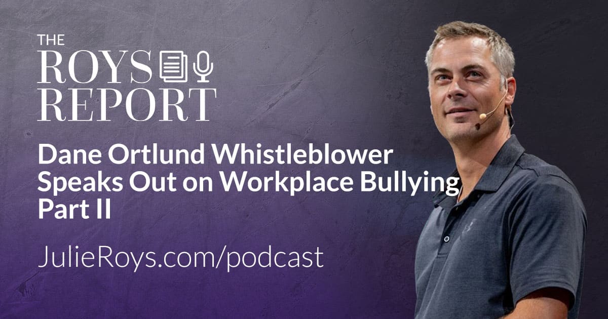 Dane Ortlund Whistleblower Speaks Out on Workplace Bullying, Part 2