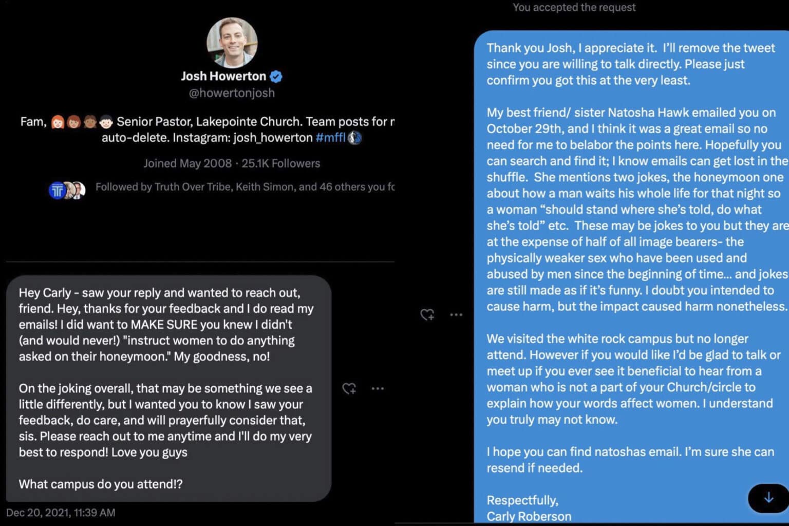 Josh Howerton Apologizes for Wedding Night ‘Joke,’ But Fails to Mention ...