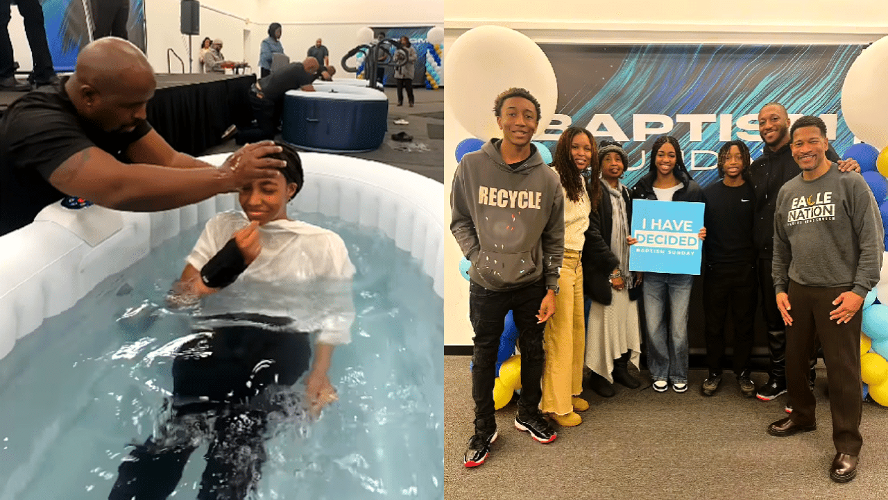 Rap Artist Lecrae Celebrates His Daughter's Baptism