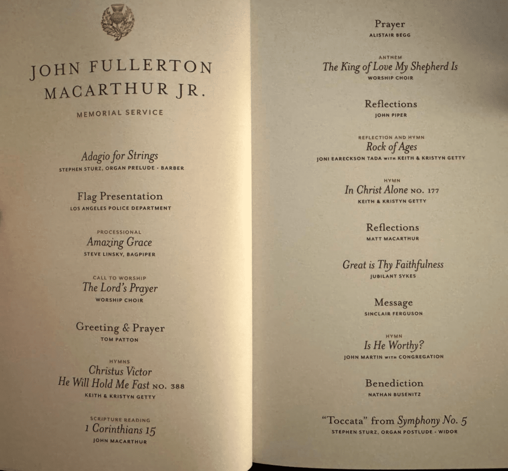 John MacArthur's Son Gives Surprise Eulogy at His Funeral